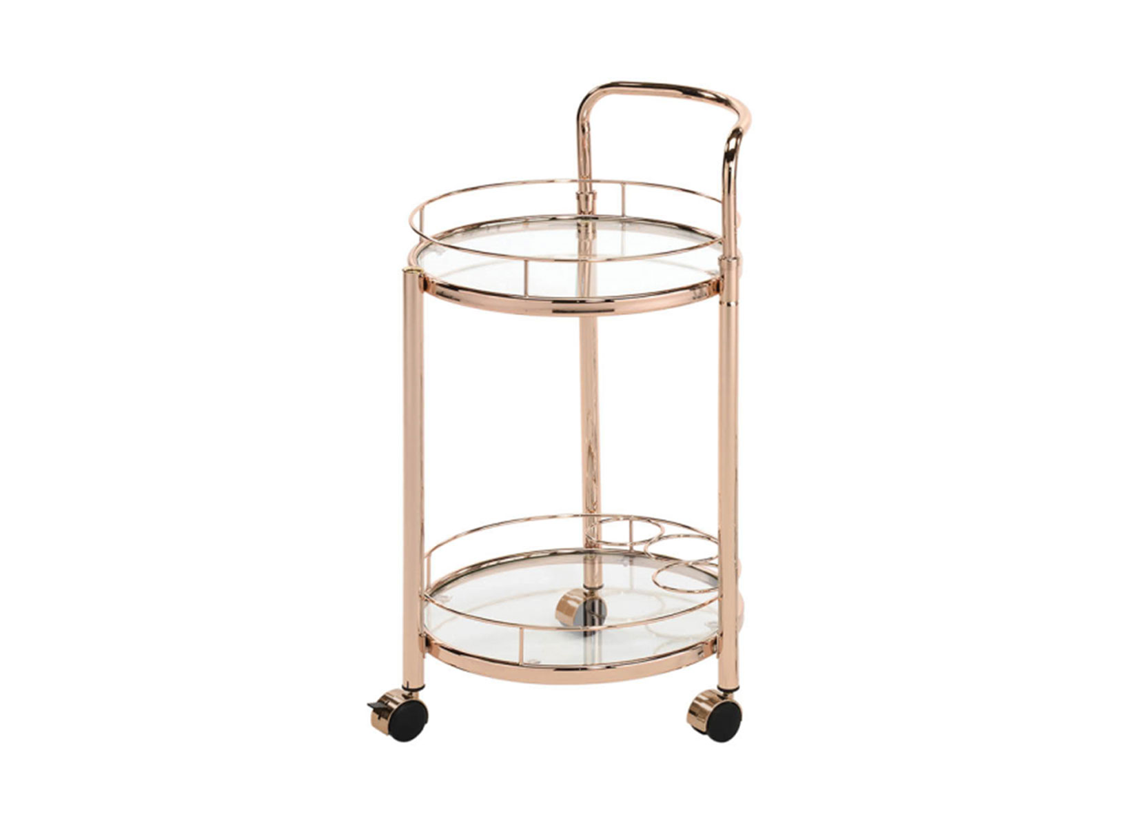 Rose Gold Round Trolley – ORIGINS DECOR